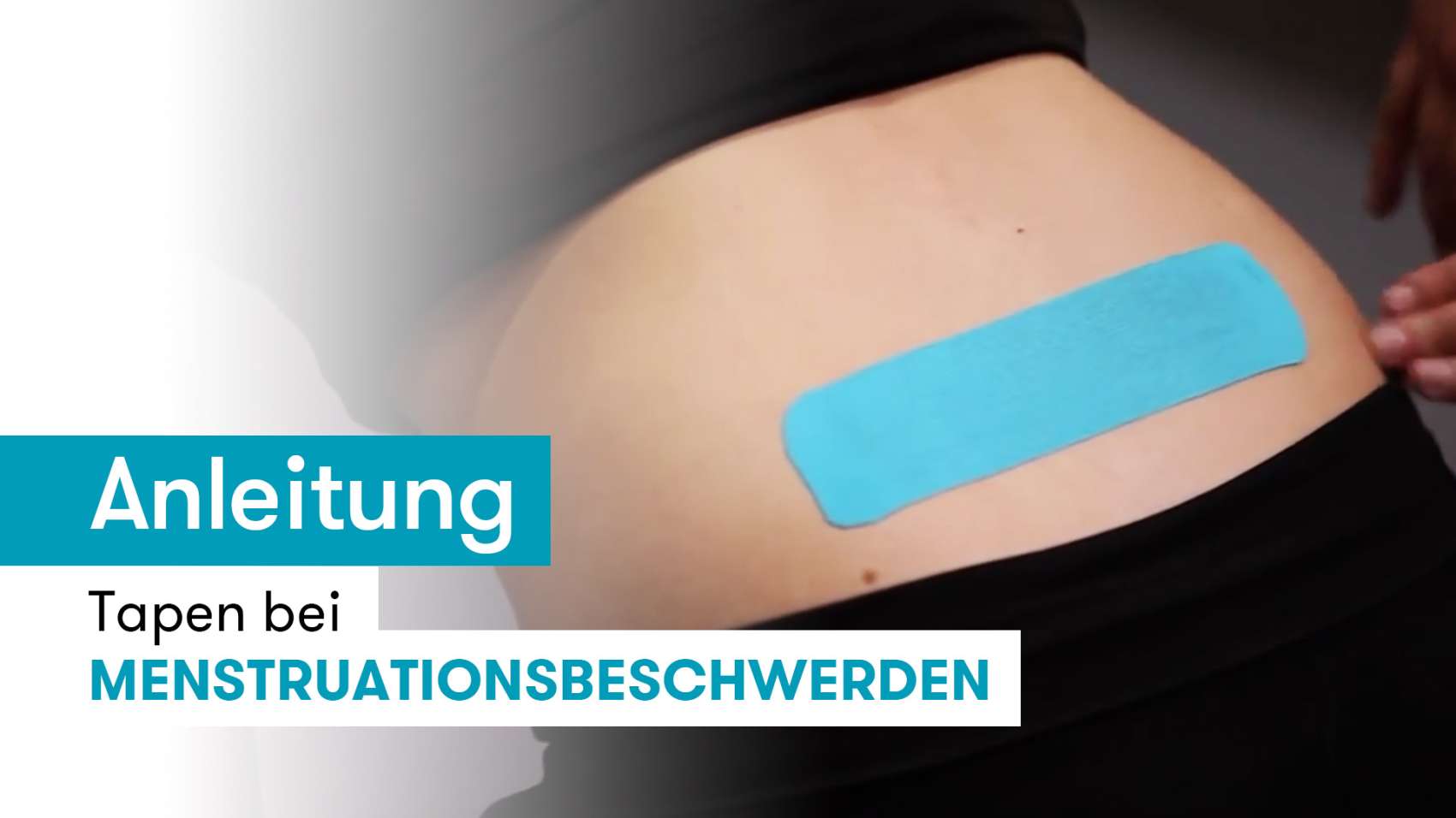 Menstruationsbeschwerden tapen - Anleitung mit Video